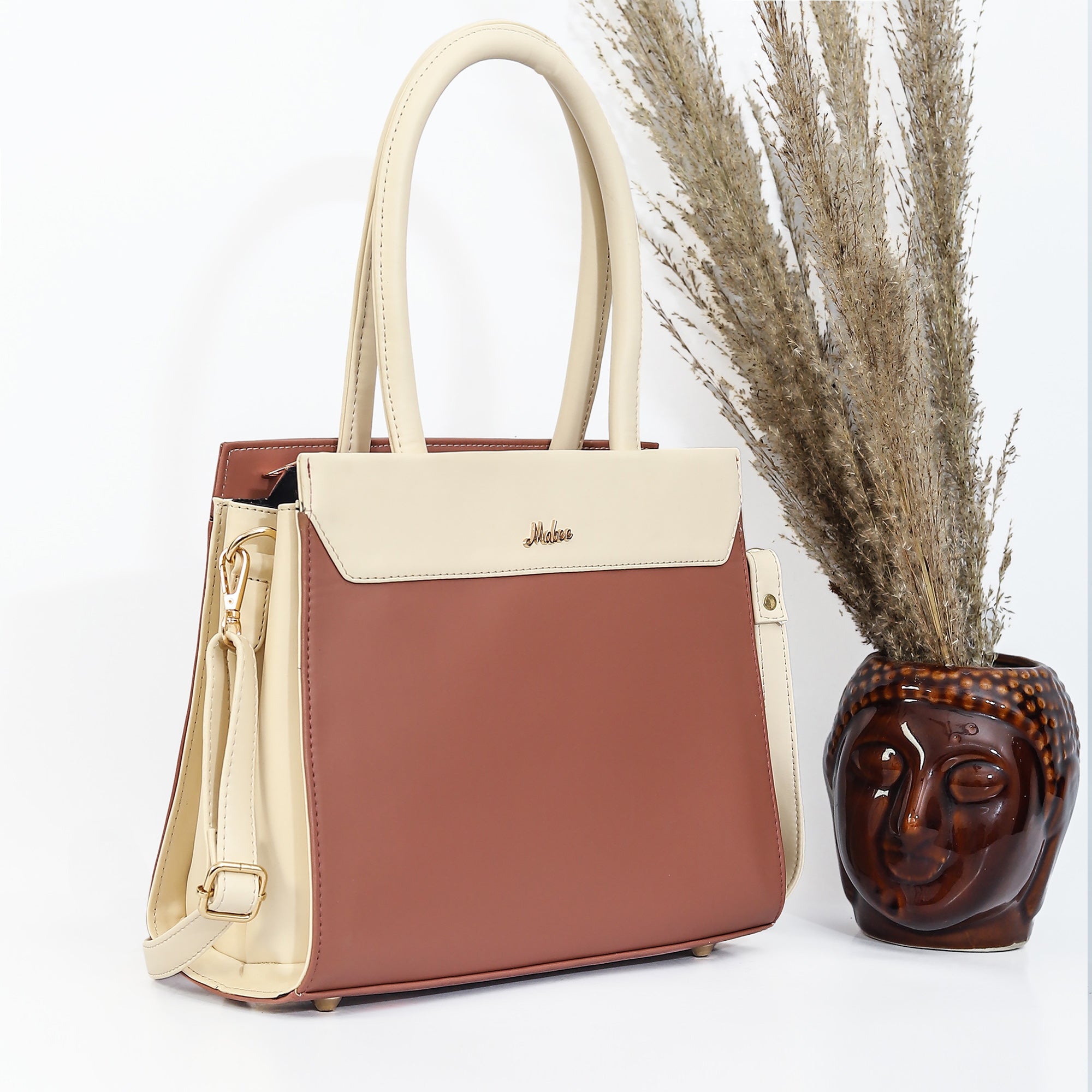 Brown Infinity Handbag